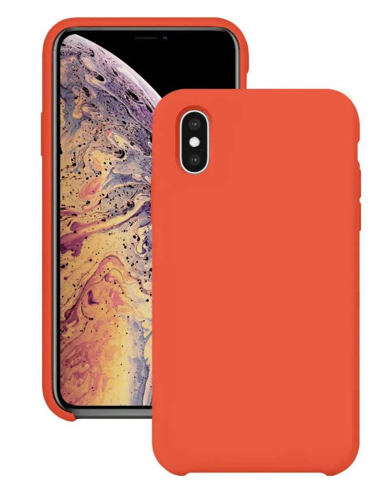 Чехол Silicone Case для iPhone XS красный - купить с доставкой по ...