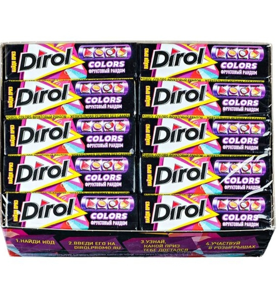 Dirol ассорти фруктовых вкусов 30 шт по 13,6 г купить на OZON по низкой ...