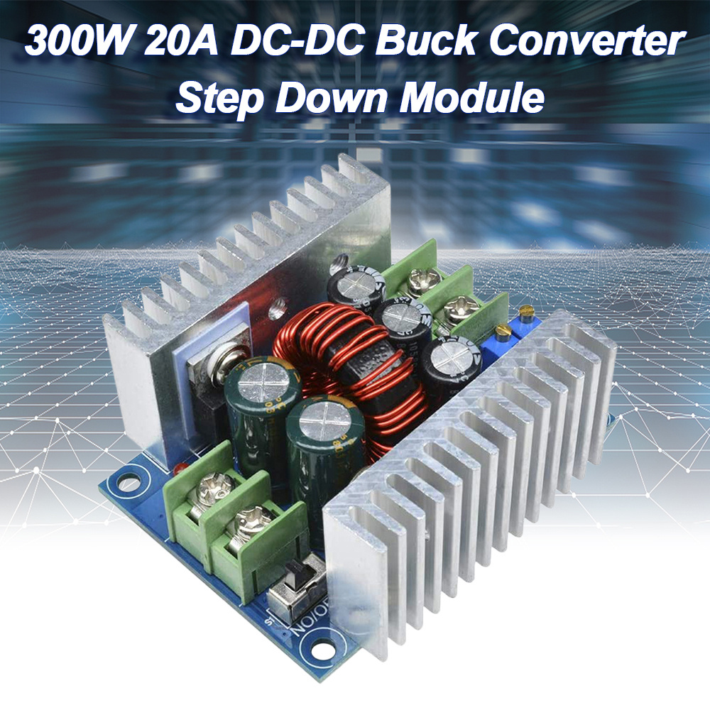 300W 20A DC-DC Buck Converter DC 6-40V в DC 1.2-36V Регулируемый модуль ...