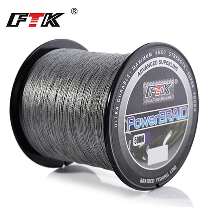 Плетеный шнур для рыбалки FTK, 500 м купить по выгодной цене в интернет ...