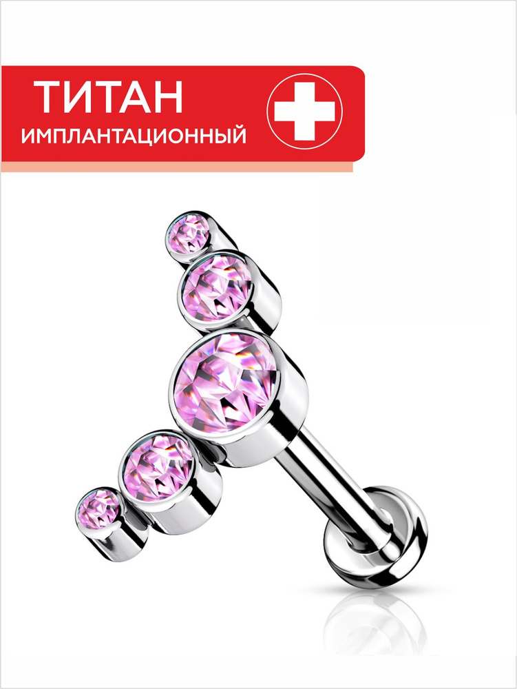 Pirsa Пирсинг Лабрет В ухо - купить с доставкой по выгодным ценам в ...