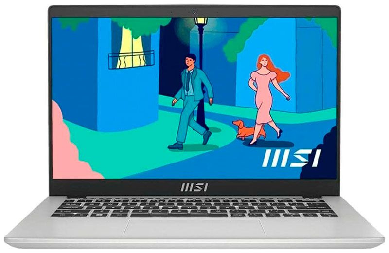 Ноутбук MSI Modern 14 C12M-240XRU silver (9S7-14J111-240), серебристый ...