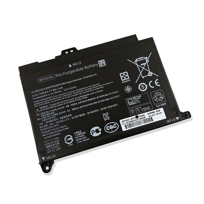 Аккумулятор для ноутбука HP Pavilion 15-AU, (BP02XL), 41Wh, 7.7V ...