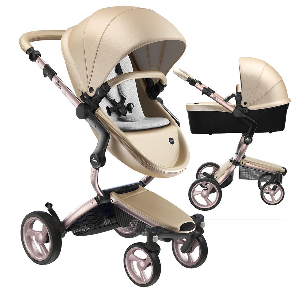 Детская коляска трансформер Mima Xari 2в1 Champagne/Stone white на ...