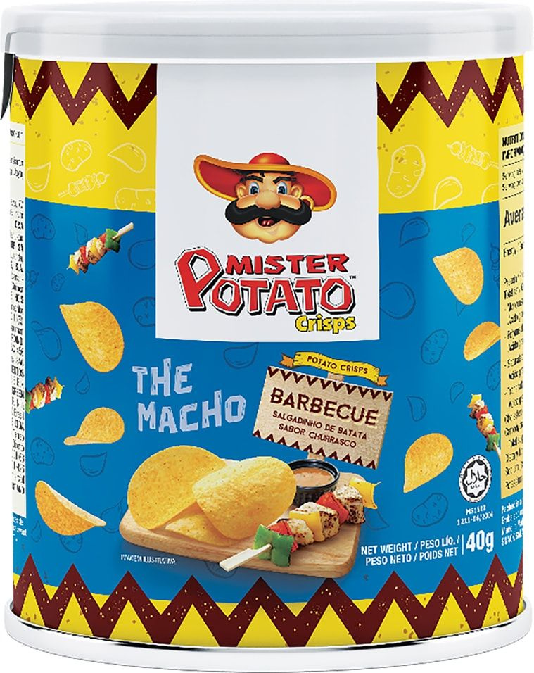 Чипсы Mr.Potato барбекю 40г х 2шт - купить с доставкой по выгодным ...