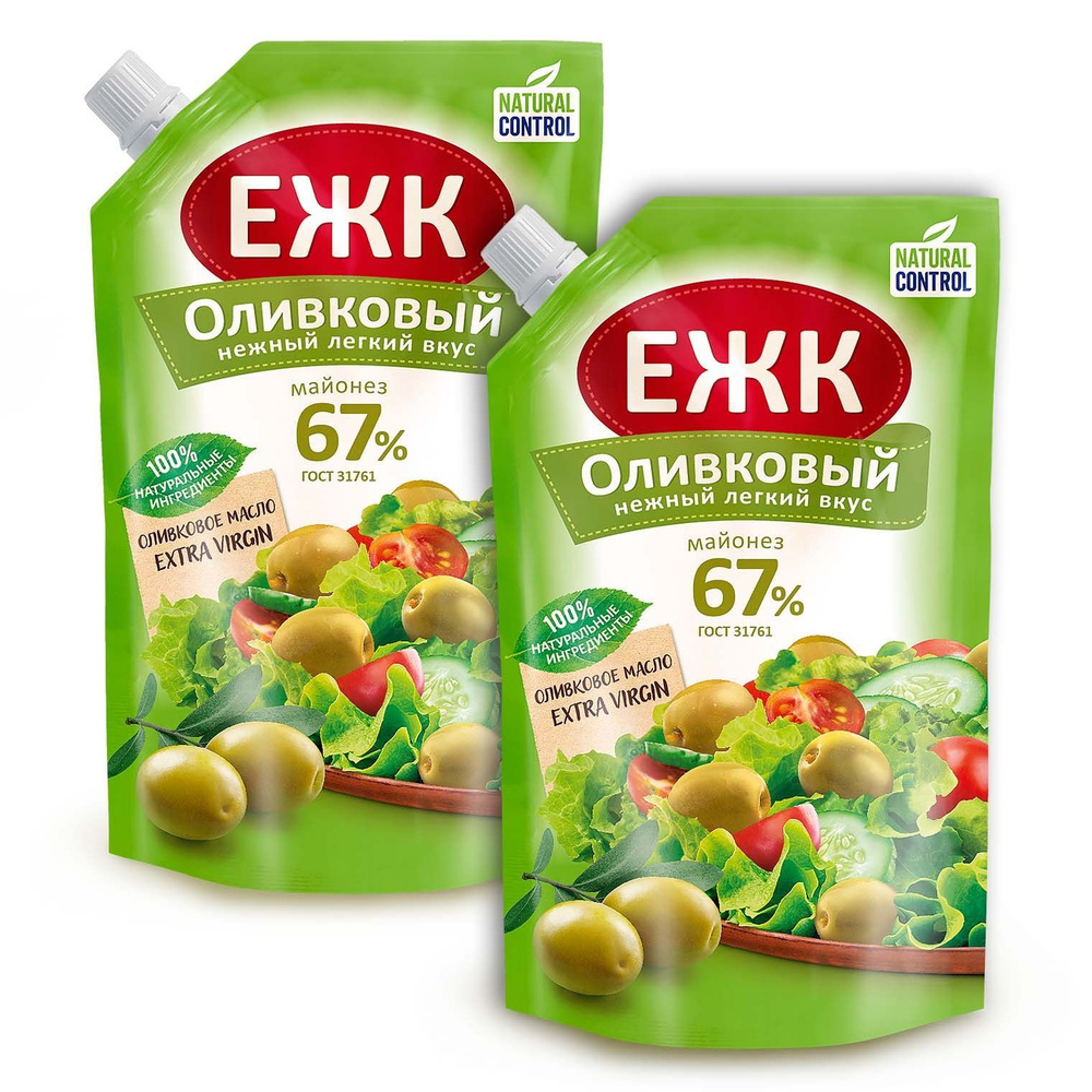Майонез ЕЖК Провансаль Оливковый 67% 400 мл x 2 штуки - купить с ...