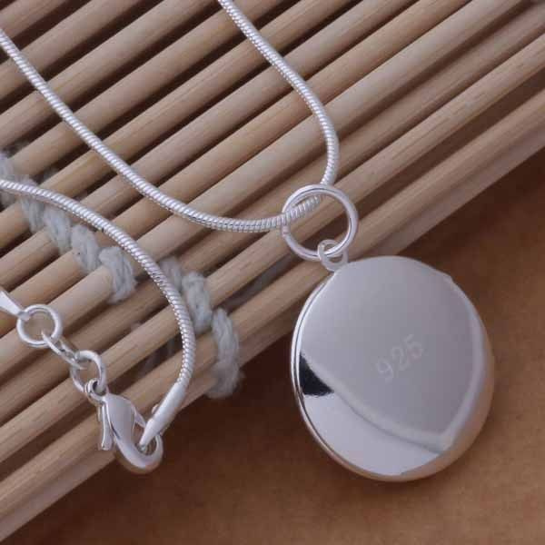 Цепочка с круглой подвеской кулоном медальон открывающийся с фоторамкой ...