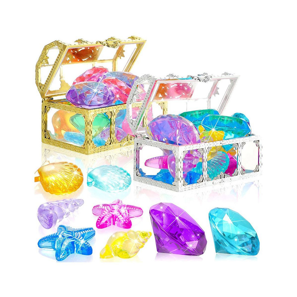 24шт. Diving Gems Игрушки для бассейна Большие драгоценные камни Oceans ...