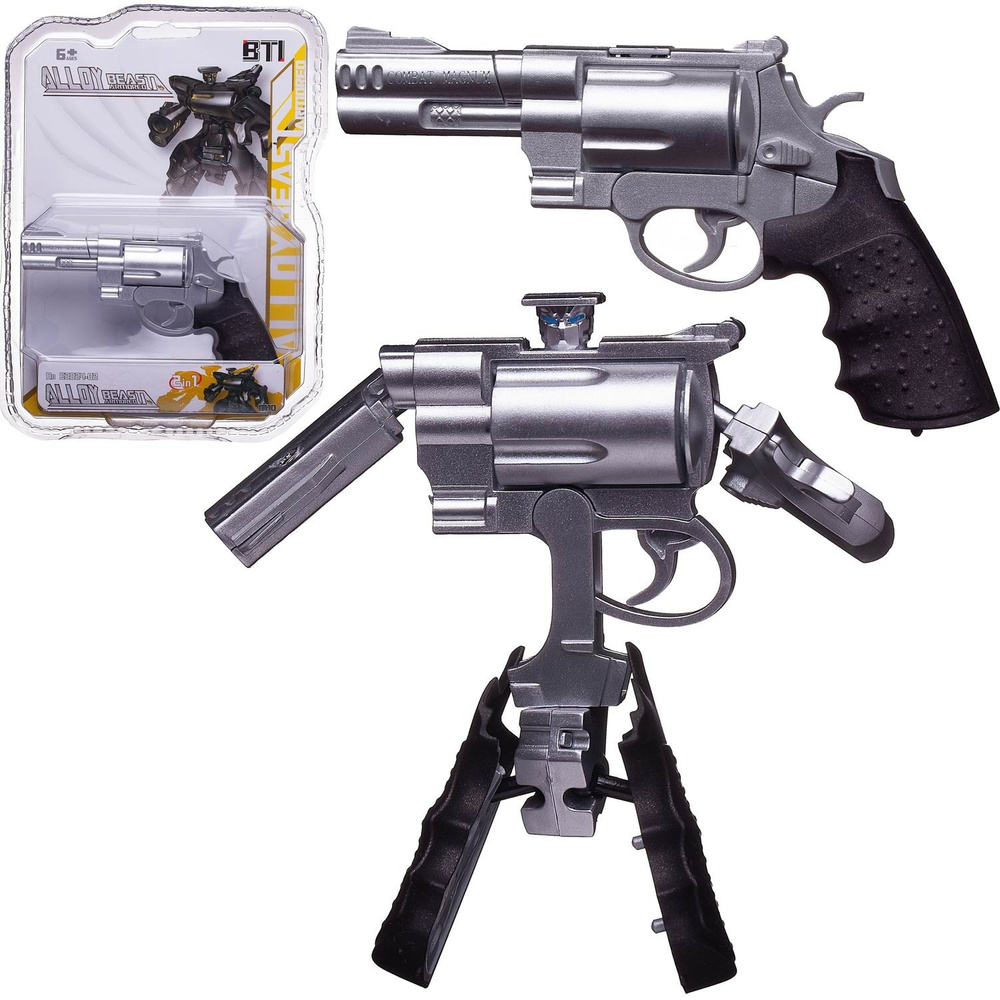 Пистолет-трансформер Junfa с барабаном серебристо-черный - купить с доставкой по выгодным ценам ...