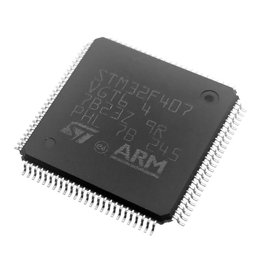 STM32F407VGT6, Микросхема, Микроконтроллер ARM Cortex-M4, 1Мб Flash, 192Кб RAM, 168МГц, корпус ...