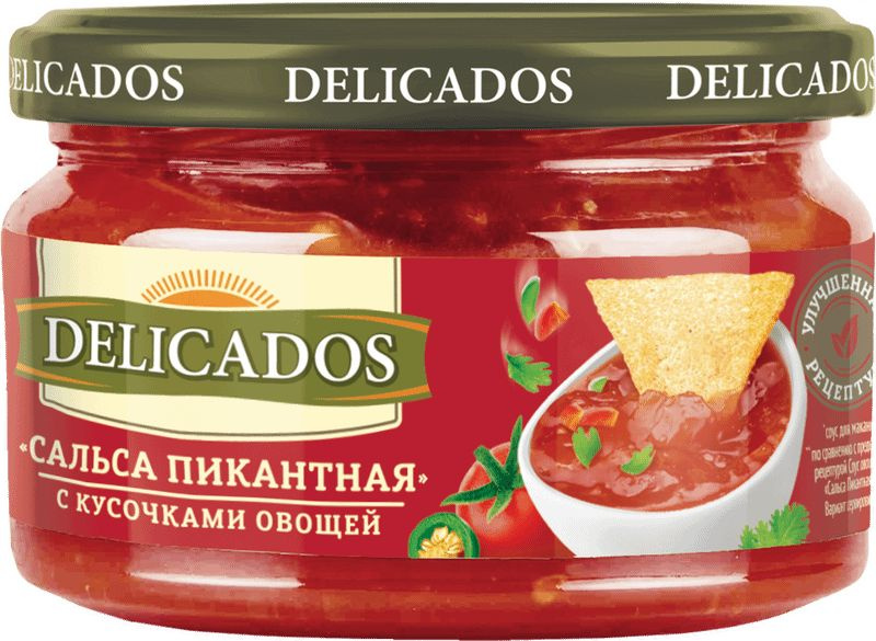 Соус овощной Delicados Сальса пикантная, 200мл - купить с доставкой по ...