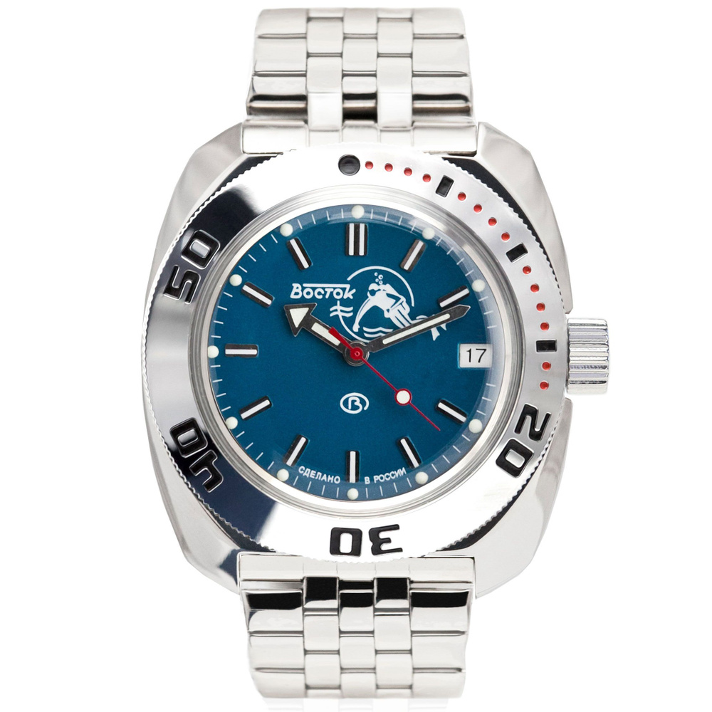 Часы наручные мужские "Амфибия" 2416/710059 из нержавеющей стали купить ...