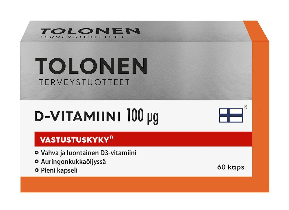 Tolonen Витамин D 100 мкг, 60 капсул - купить с доставкой по выгодным ...