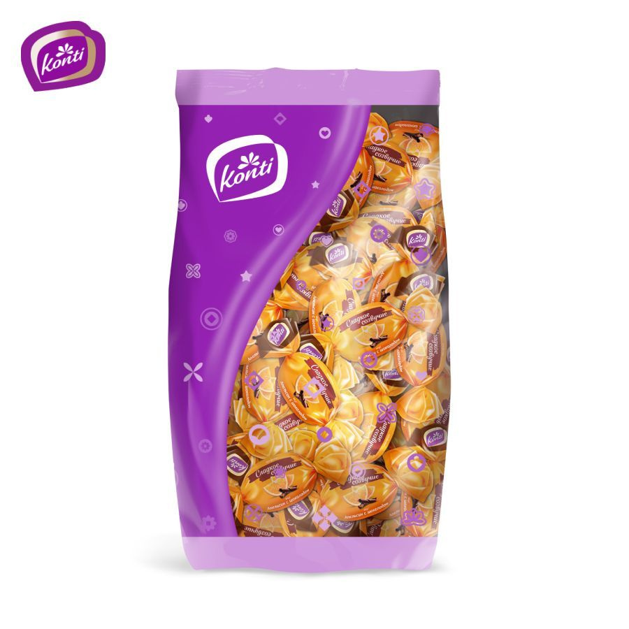 Конфеты Сладкое Созвучие со вкусом апельсина с шоколадом 1 кг. - купить ...