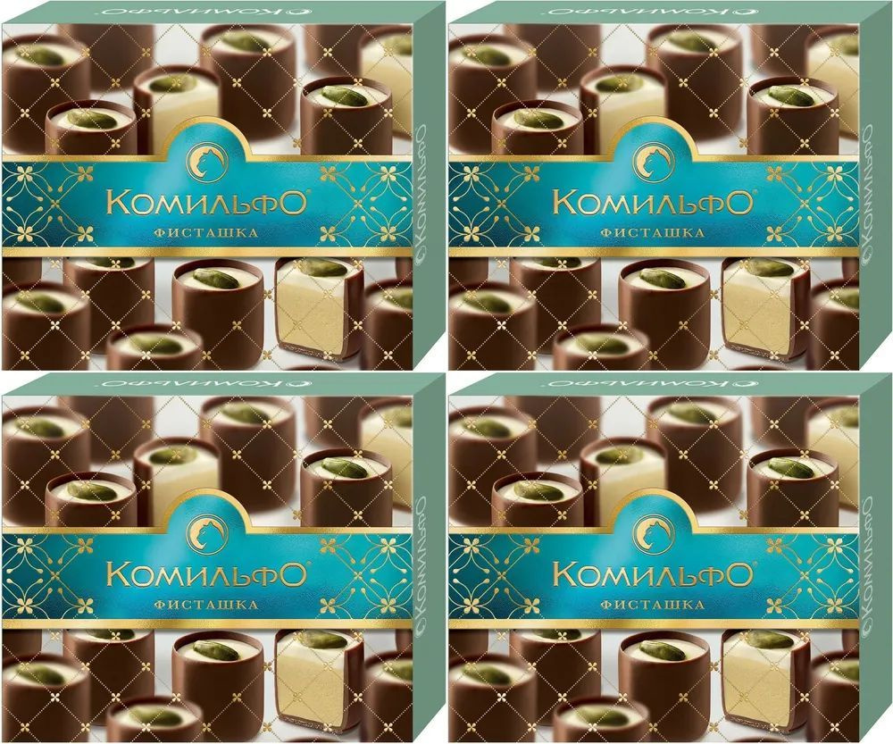 Комильфо Конфеты шоколадные с фисташкой, 232г x 4упаковки - купить с ...