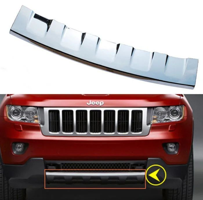 Накладка хром нижняя переднего бампера Jeep Grand Cherokee WK2 купить ...