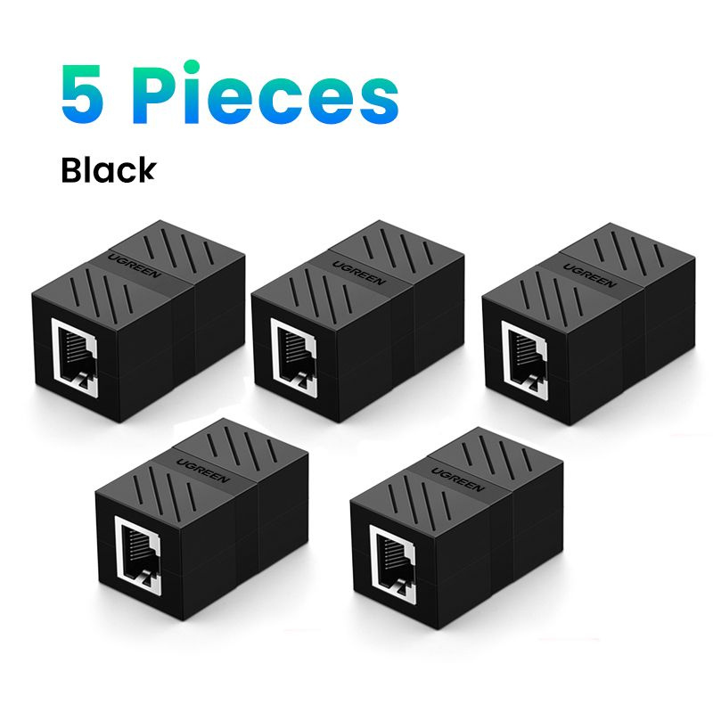 Разъем Ugreen Rj45 Cat7 6 5e Ethernet адаптер 8p8c Удлинитель сетевого