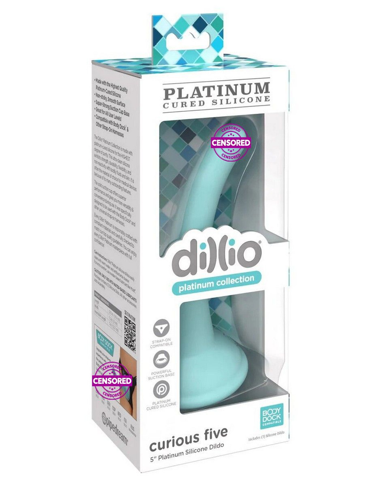 Аквамариновая насадка для страпона Curious Five на присоске - 14,6 см. - купить с доставкой по ...