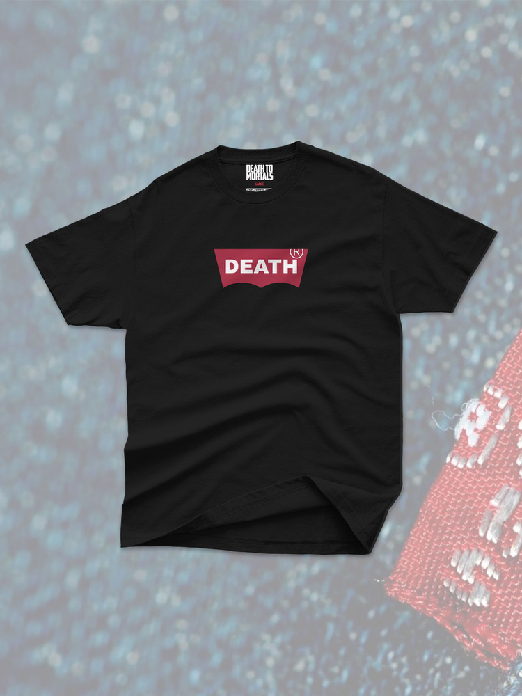 Футболка Death to Mortals, размер 50, цвет черный, 100% хлопок - купить ...