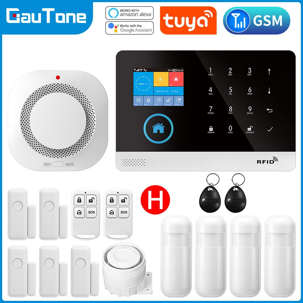 Тревога gautone tuya smart wi-fi домашняя охранная сигнализация ...