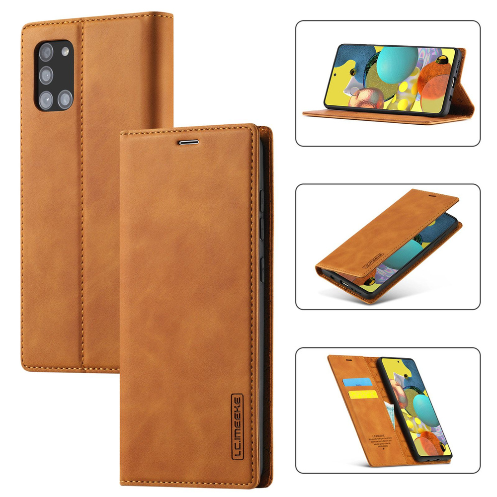 LCIMEEKE Кожаный книжка чехол для Samsung Galaxy A31 / Самсунг А31 ...