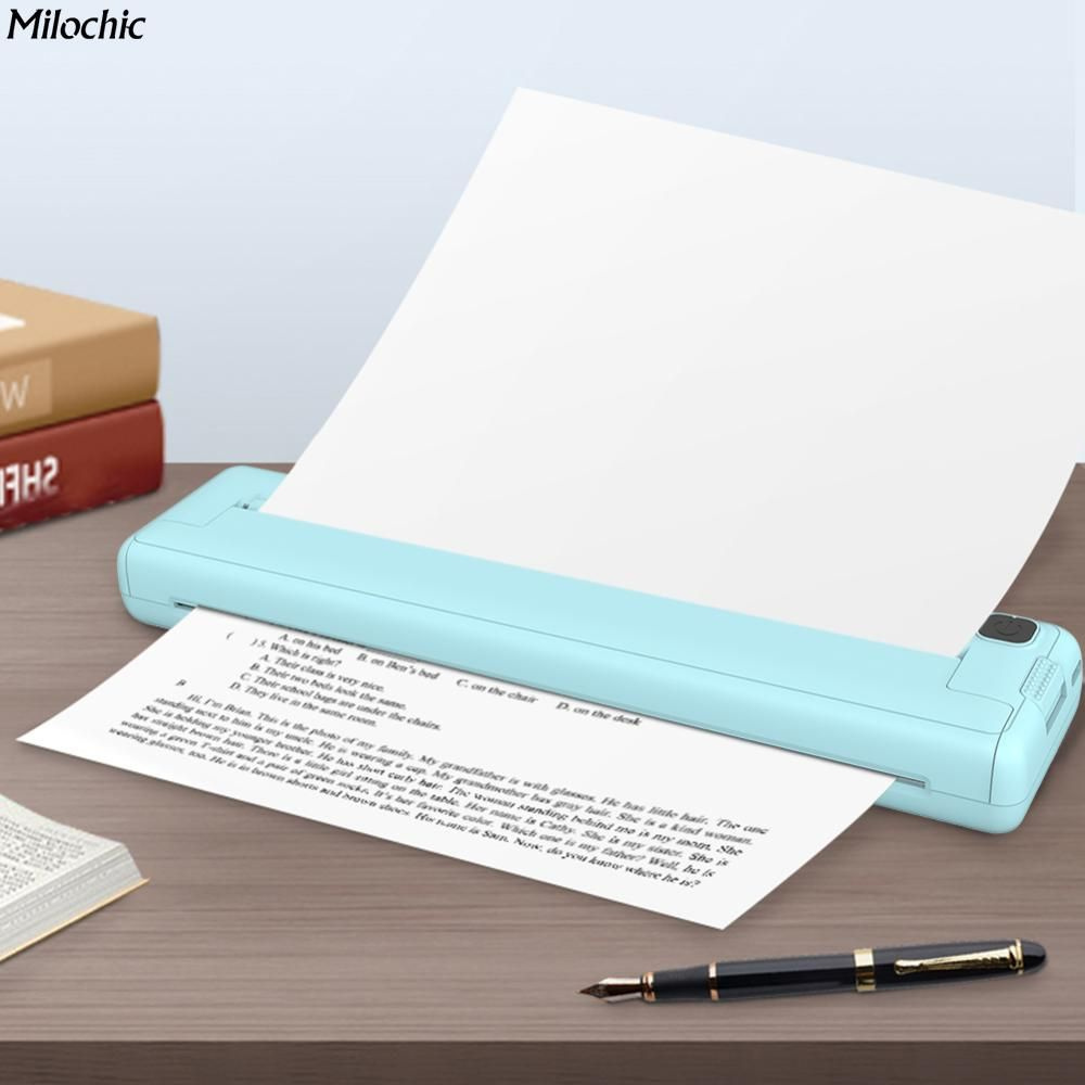 Мини-принтер Принтер формата А4, портативный бытовой маленький ...