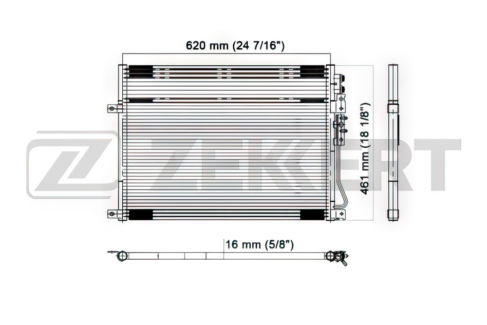Радиатор кондиционера - Zekkert арт. MK-3150 - купить по выгодной цене ...