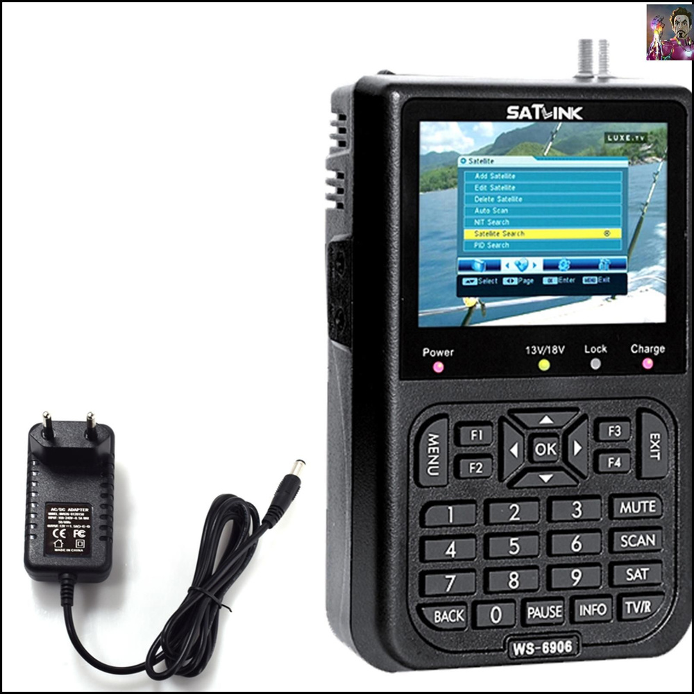 SATLINK WS6906 3,5-дюймовый ЖК-дисплей данных Цифровой измеритель ...