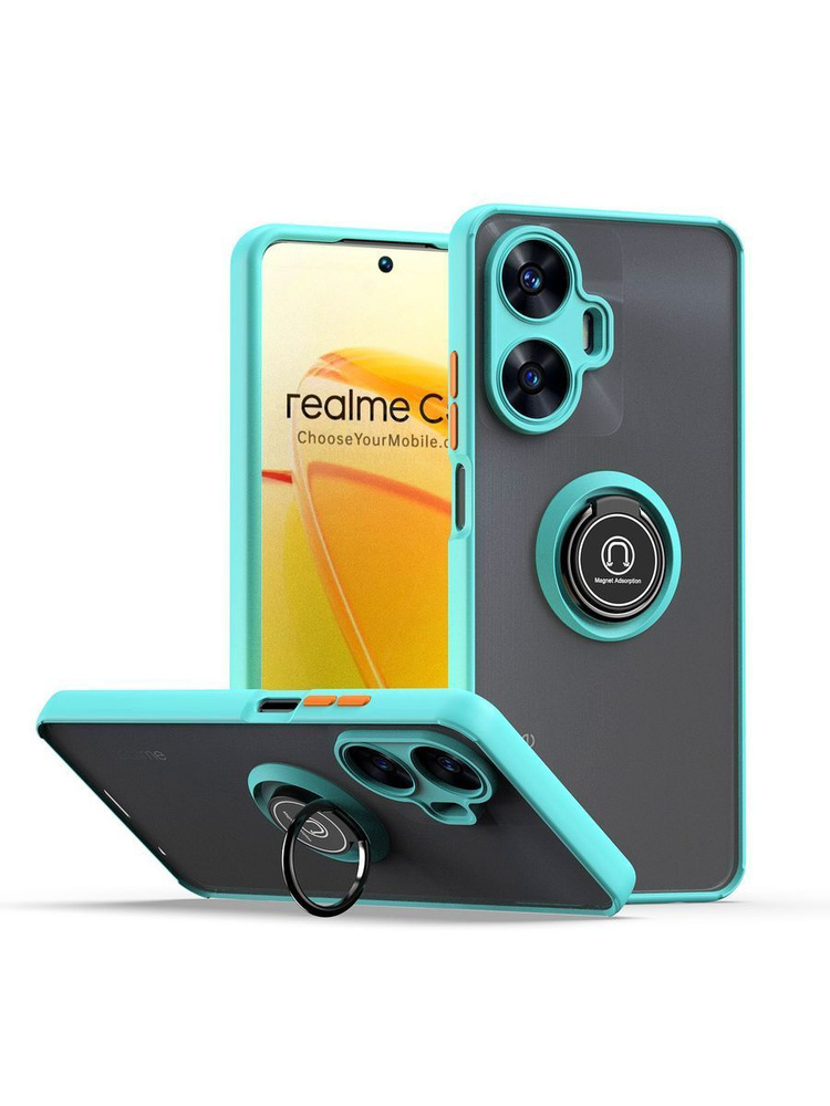 Противоударный чехол на Realme C55 с магнитом - купить с доставкой по ...