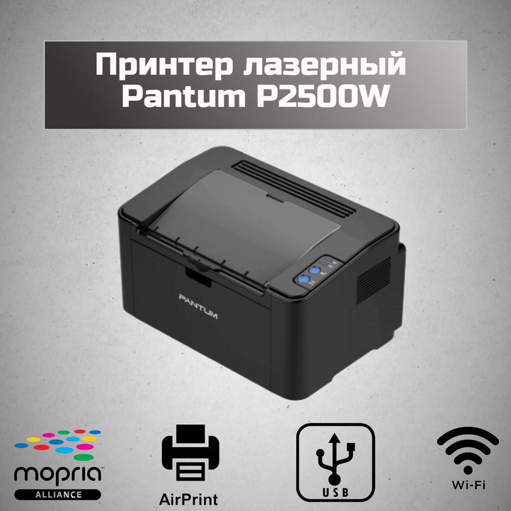 Принтер Pantum P2500W, Монохромный печать, купить по низкой цене ...