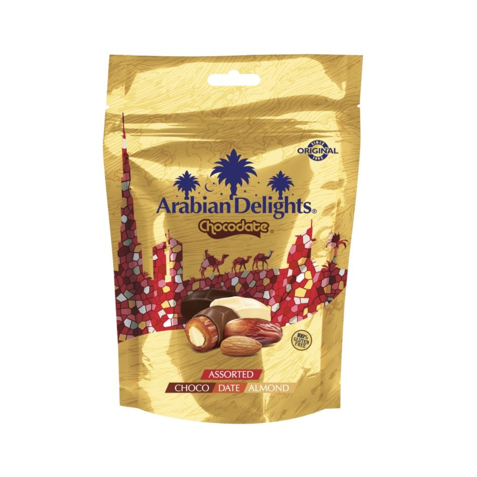 Финики с миндалем в шоколаде Arabian Delights Ассорти, 90 г - купить с ...