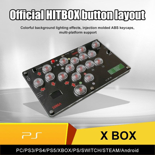 Hitbox Arcade 17Key/12key Fightstick Mini Hitbox Fighting Контроллер ...