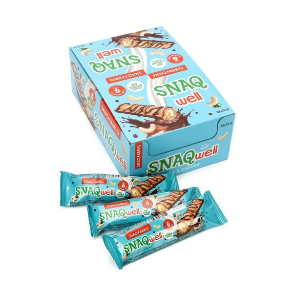Характеристики Батончики вафельные без сахара Snaq Fabriq SNAQ Well с ...