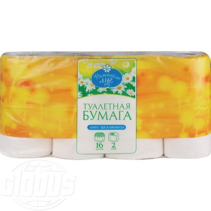 Туалетная бумага Ромашкин луг 2 слоя, 16 рулонов - купить с доставкой ...