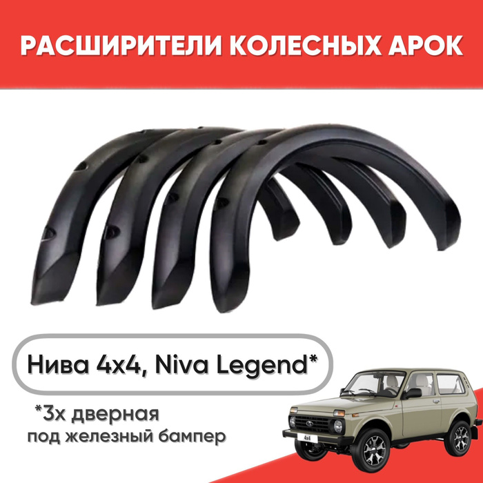 Расширители колесных арок на 3-дверную Лада Нива 4х4, Niva Legend ...