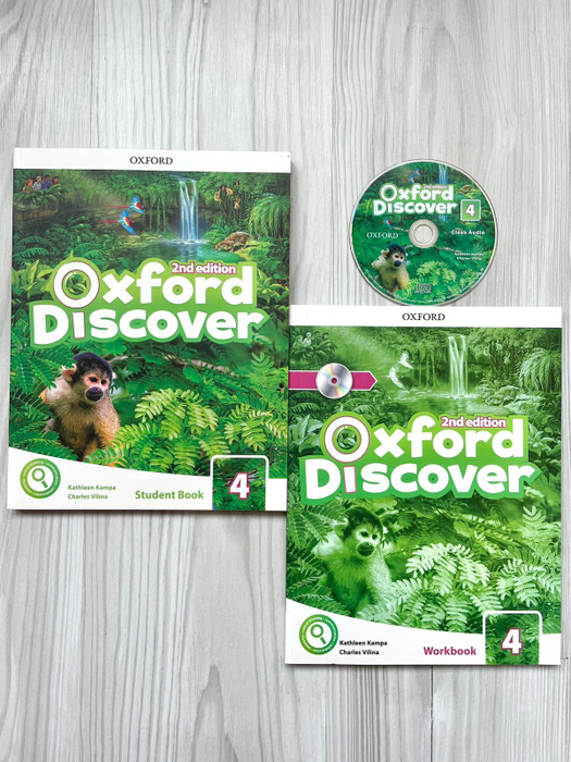 Oxford Discover 4 Student Book+Workbook+Диск - купить с доставкой по выгодным ценам в интернет ...