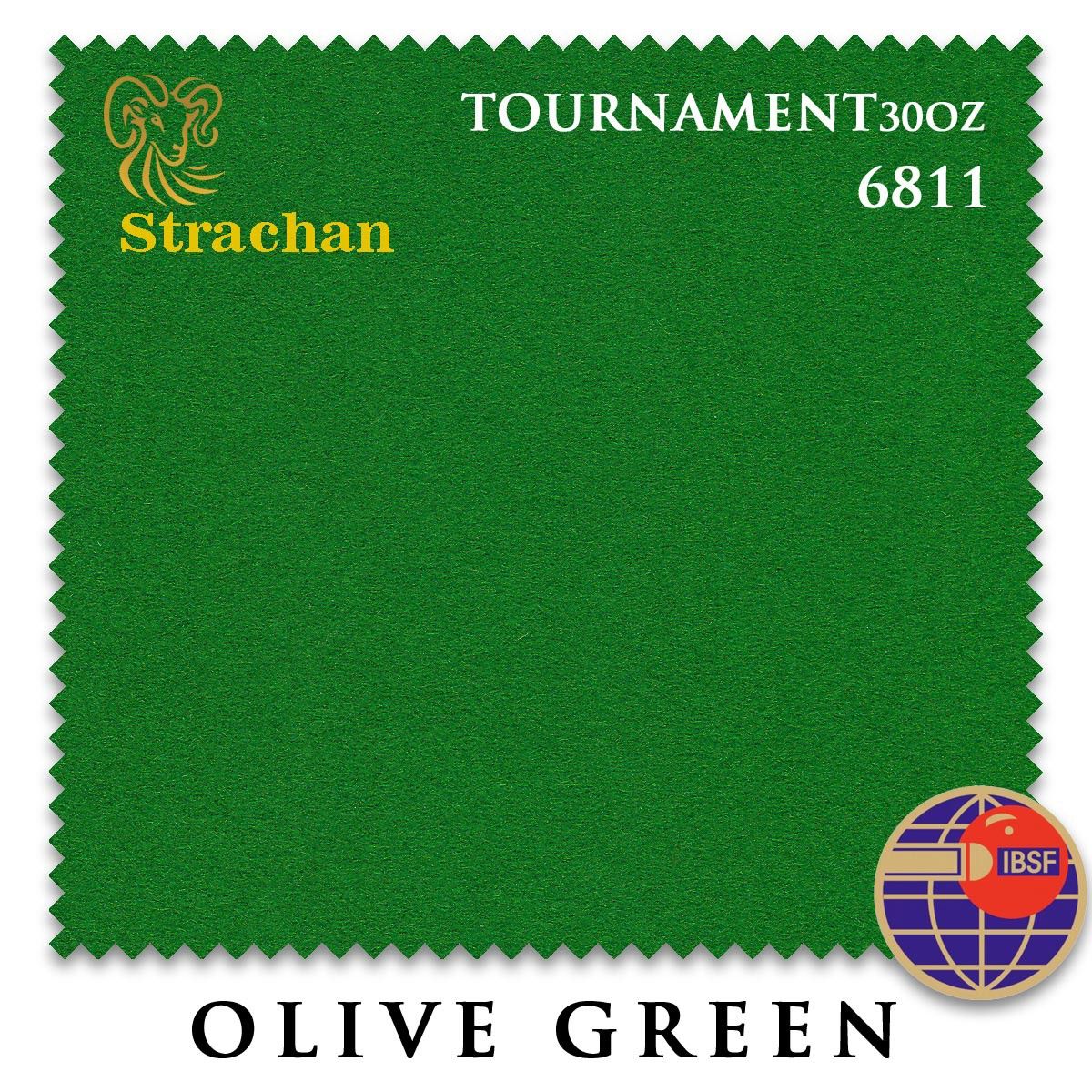 Сукно Strachan Snooker 6811 Tournament 30oz 193см Olive Green купить на ...