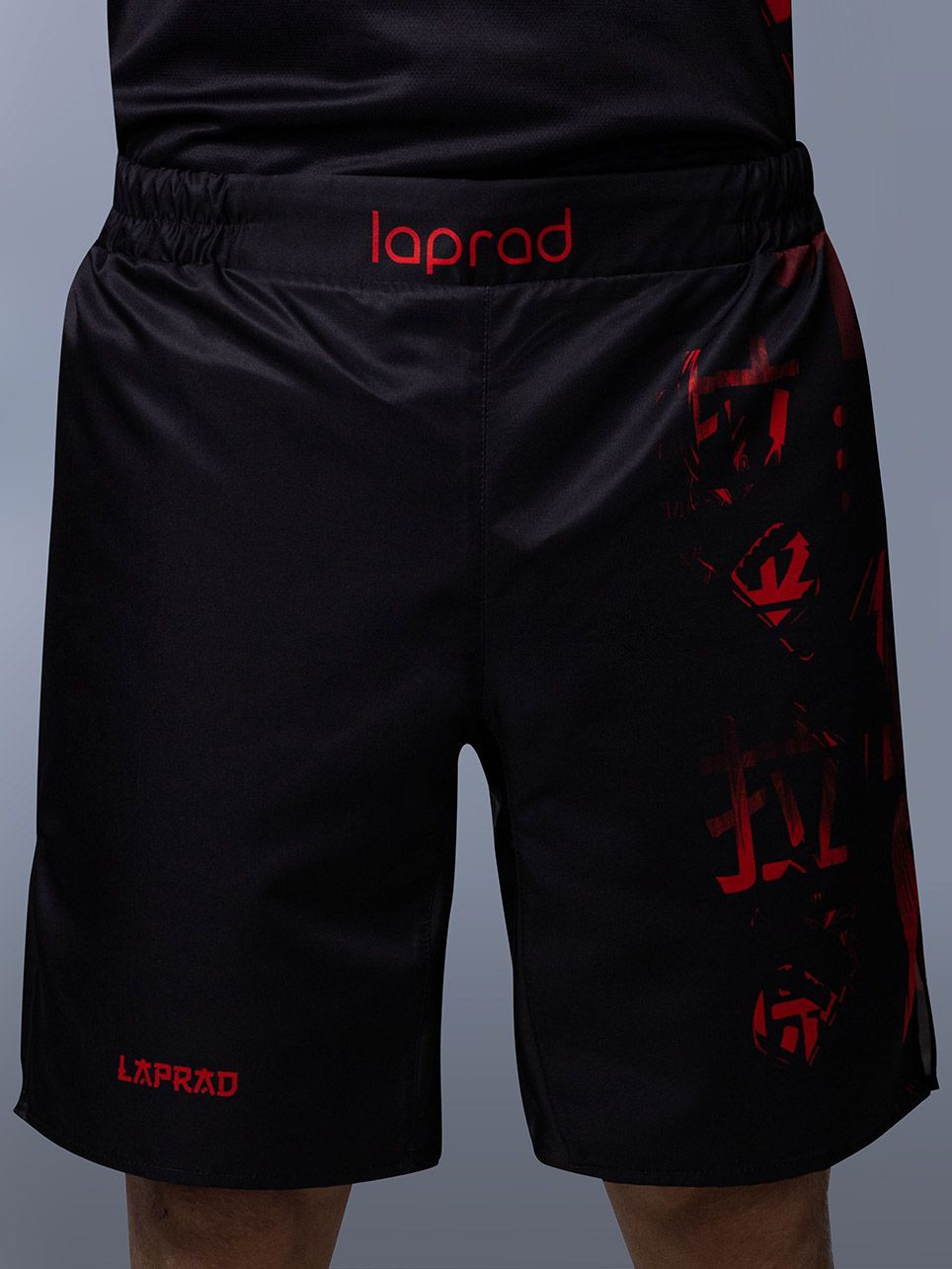 Шорты Мужской Laprad Спортивный черный, красный, размер 56 Полиэстер ...