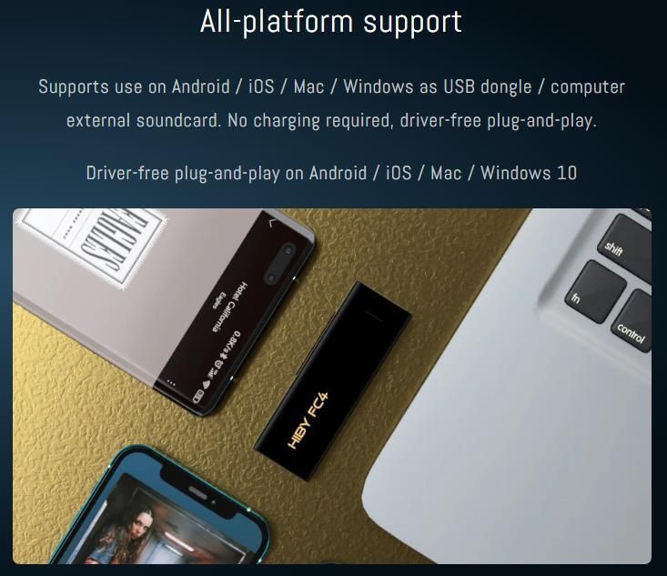 HiBy FC4 декодирует усилитель аудионаушников - купить по выгодной цене ...