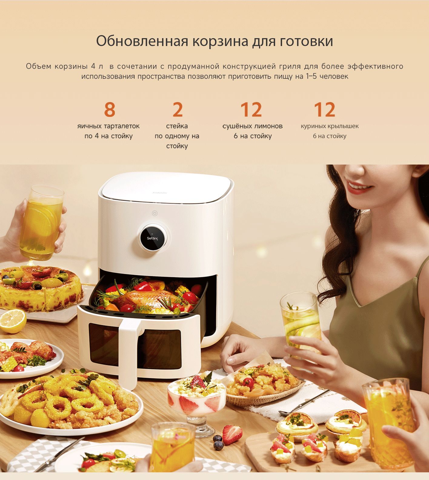 Аэрогриль Xiaomi Mi Умнаяф ритюрница - купить по выгодной цене в ...