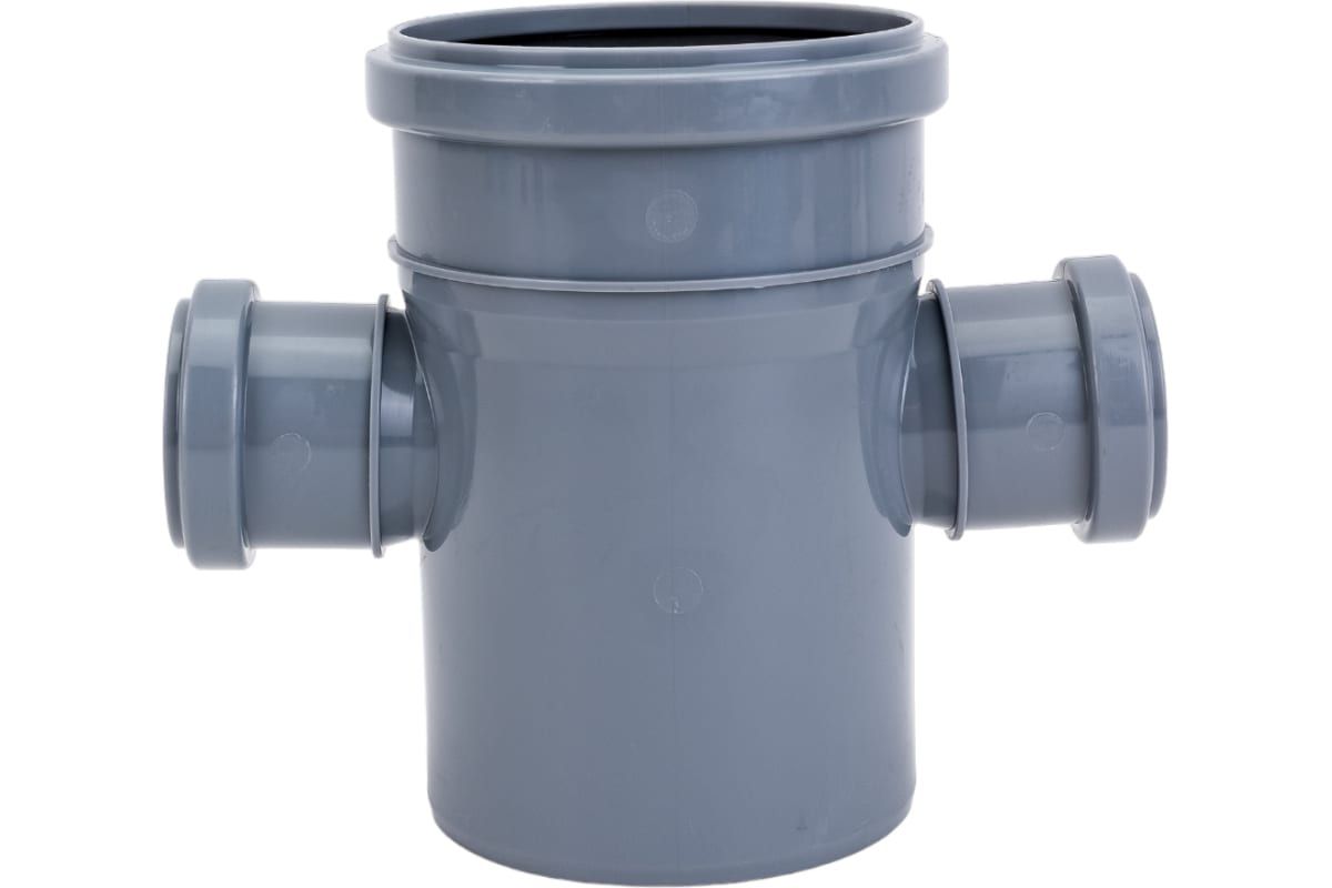 Крестовина одноплоскостная для внутренней канализации 110x50x50/87 полипропиленовая, Политэк ...