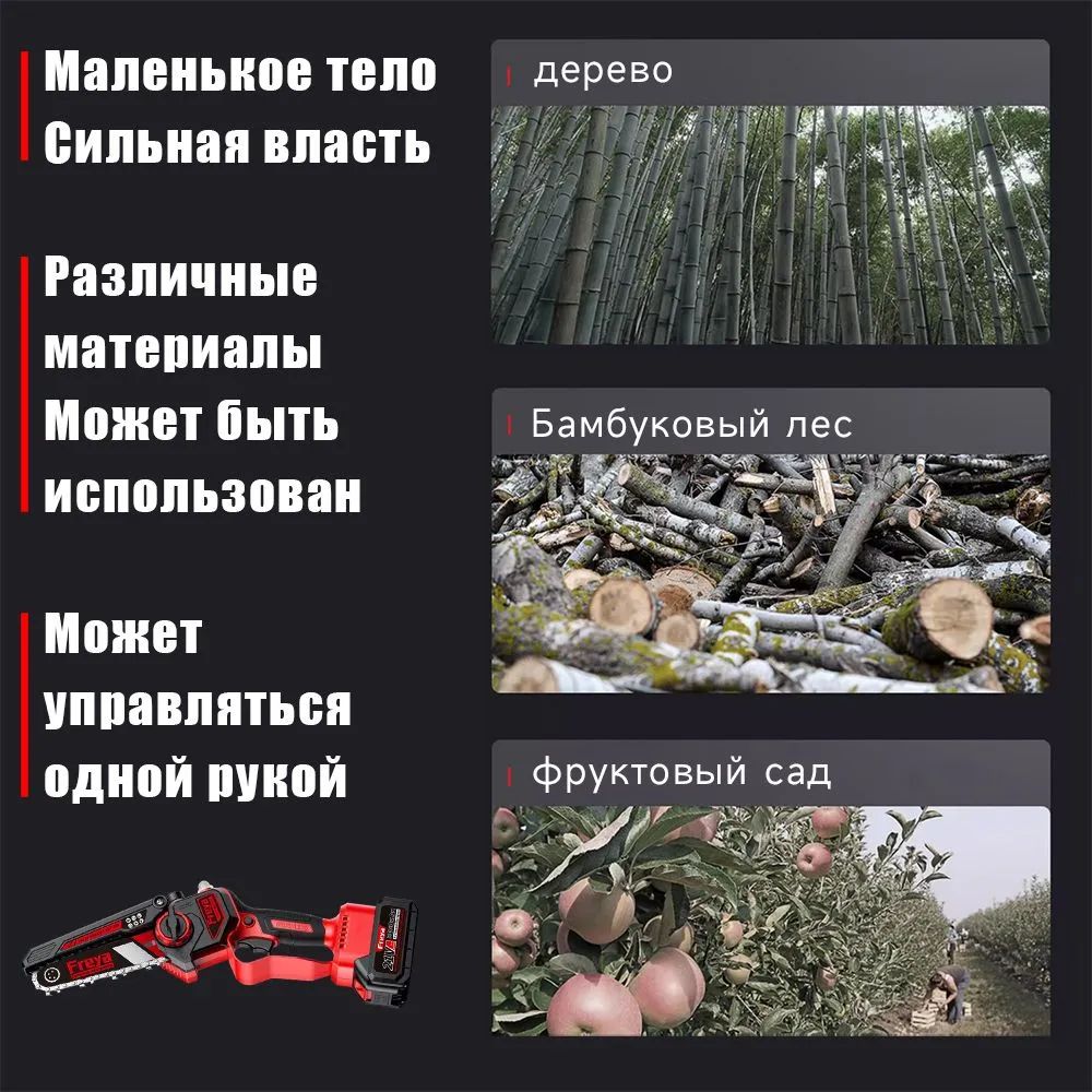 Литиевая бензопила;JIAPU;6-дюймовая бензопила;литиевая батарея емкостью 3000 МГц - купить с ...