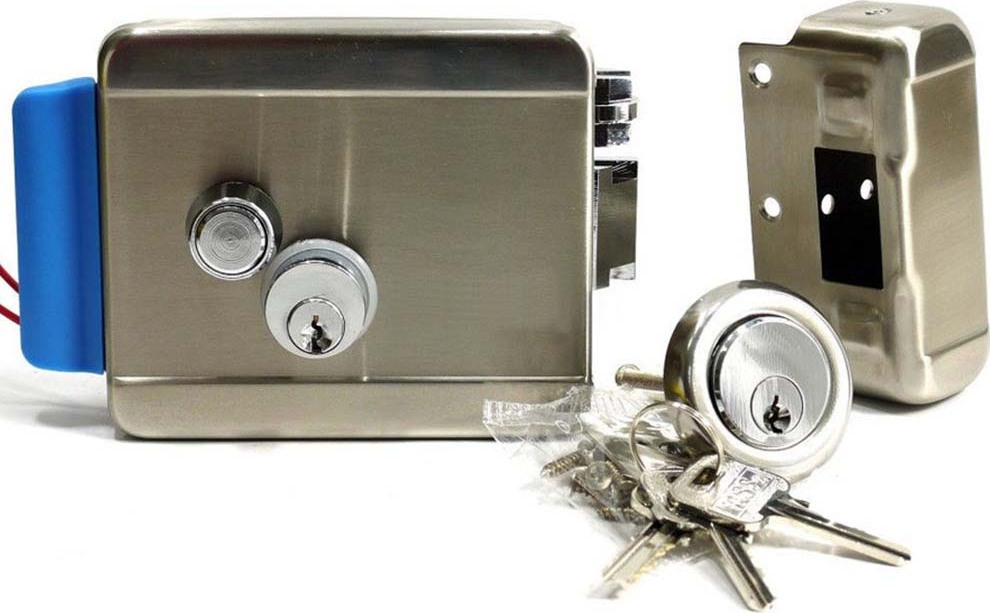 FE-2369 Накладной электромеханический замок (хромированный ...