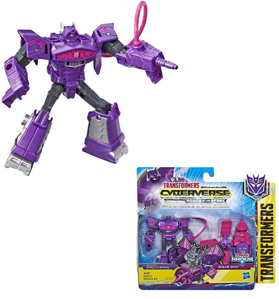 Трансформер Transformers Кибервселенная Спарк Армор Шоквейв 13 см купить с доставкой по