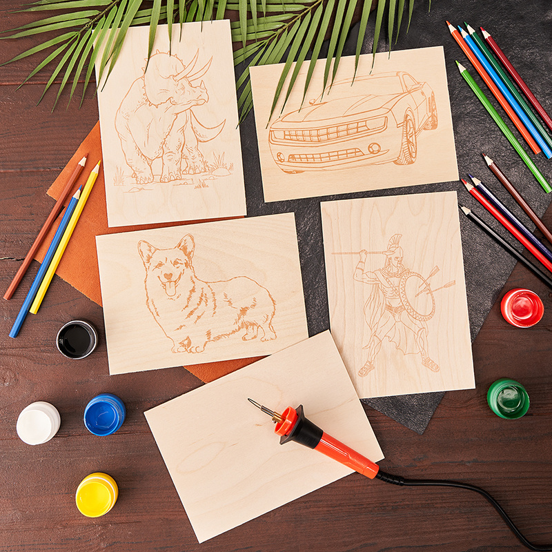 Набор для выжигания №2 REXANT из 5 досок с натуральной фактурой формата ...