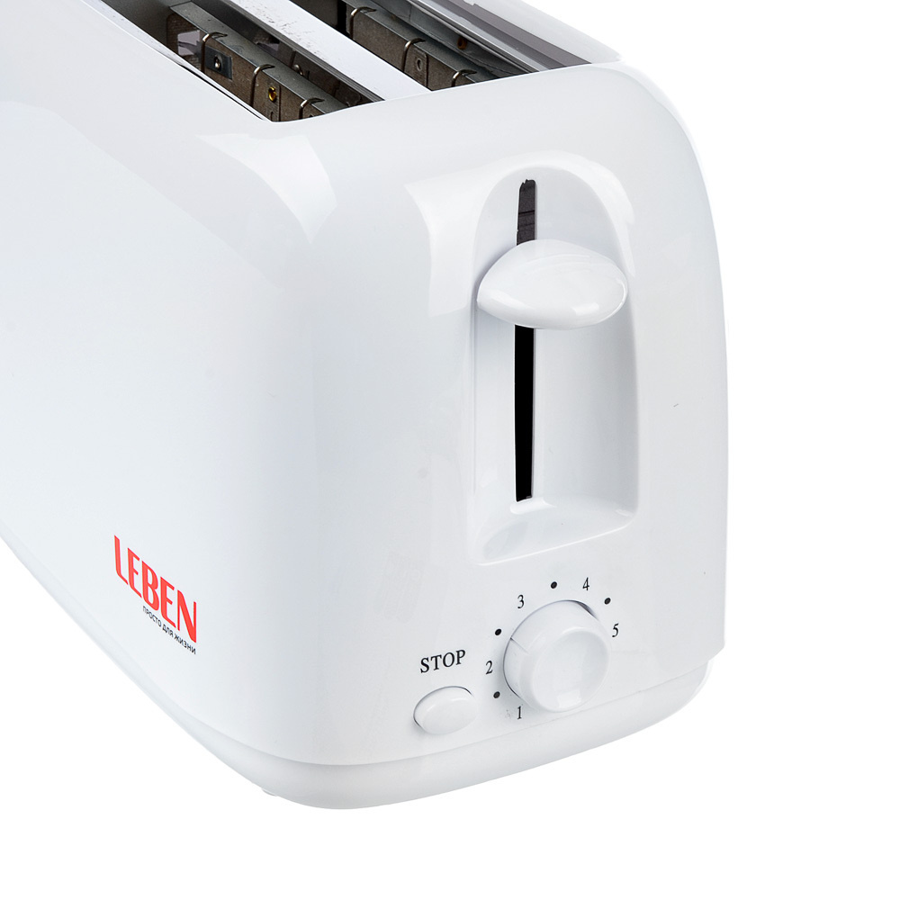 Тостер Leben HJT-022, белый купить по выгодной цене в интернет-магазине ...