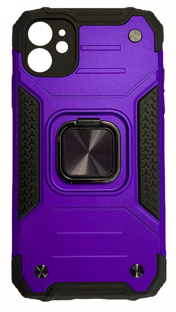 Чехол противоударный armor на Apple iPhone 11 / Айфон 11 (Фиолетовый) купить на OZON по низкой ...