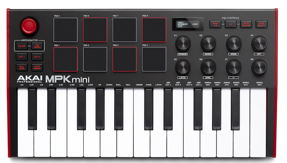 AKAI PRO MPK MINI MK3 USB миди-клавиатура - купить с доставкой по ...