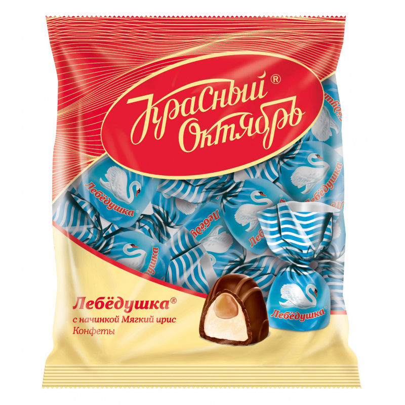 Конфеты Лебедушка с начинкой мягкий ирис 250г - купить с доставкой по ...