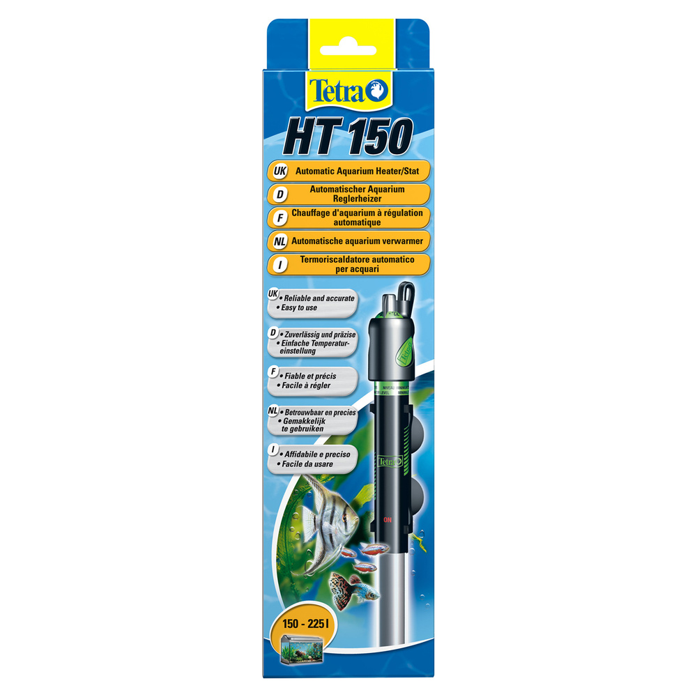 Tetra HT 150 терморегулятор 150 Bт для аквариумов 150-225 л, 1 упаковка ...